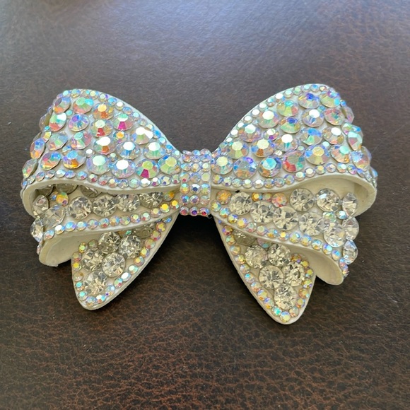 Accessories | Set Of Two Crystal Sparkle Bows | Poshmark